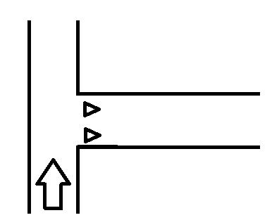 Hoe is de voorrang bij deze t-splitsing? - GoeieVraag